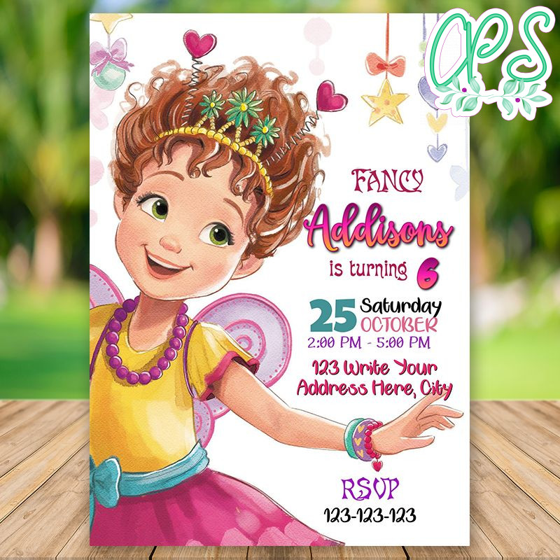 Editable Fancy Nancy Birthday Invitation Instant Download ...