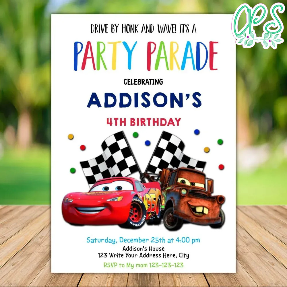 Printable Disney Drive by Birthday Flyer Instant Download ...