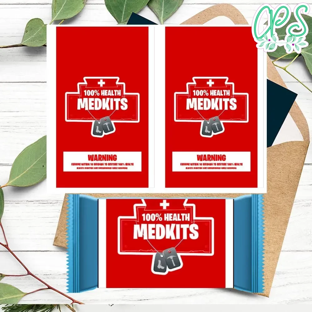 Chocolate Medkit Candy Bar Wrapper Digital File DIY | CustomPartyShirts