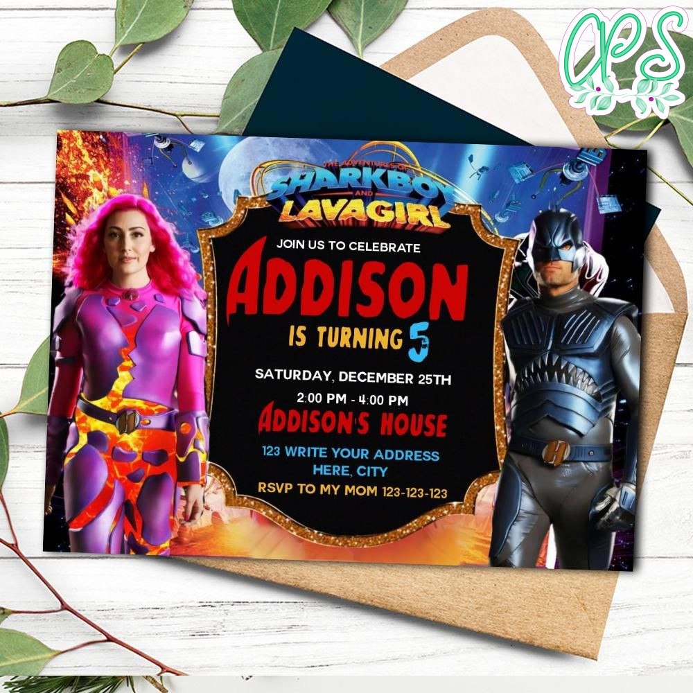 Sharkboy and Lavagirls Invitation Template to Print at Home ...