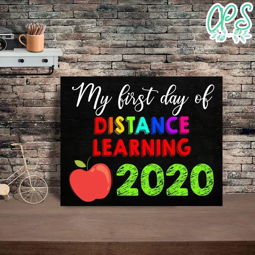 My First Day of Distance Learning Sign Printable Instant Download ...