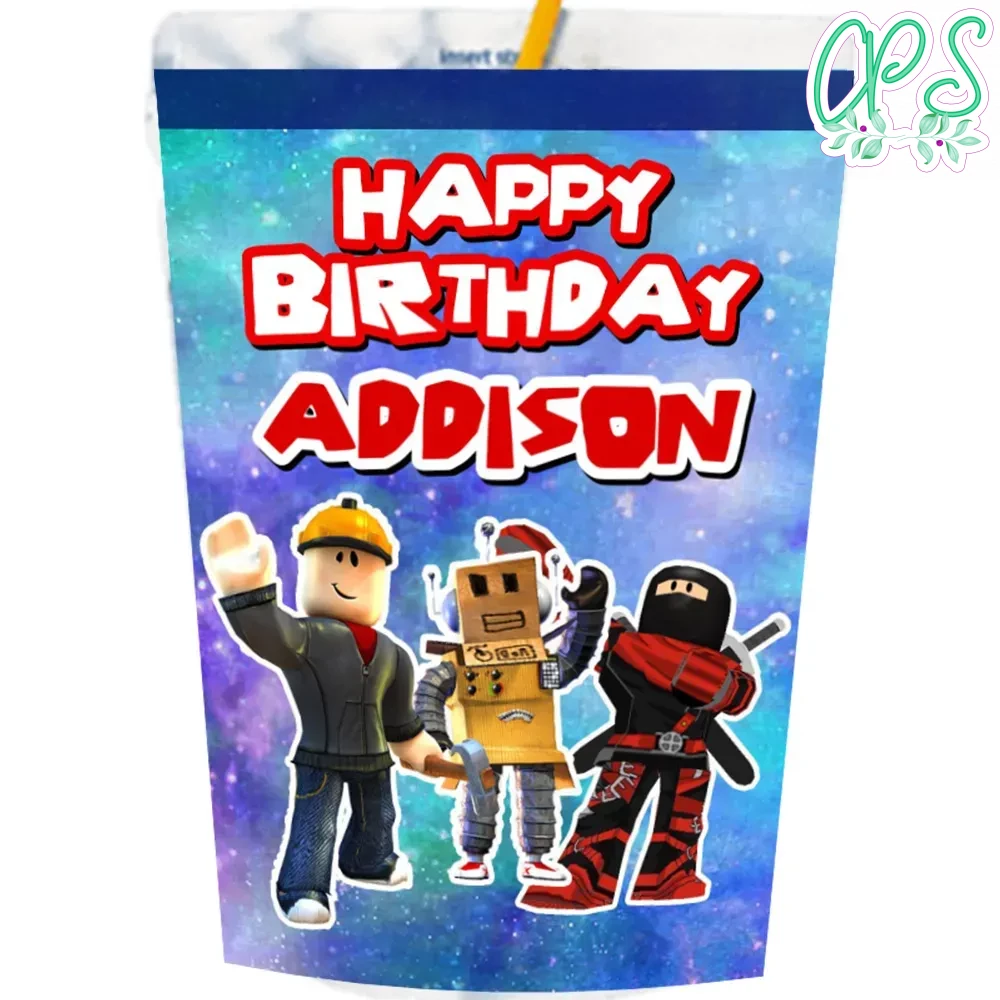 Roblox Gamer Capri Sun Labels Digital File Printable | CustomPartyShirts