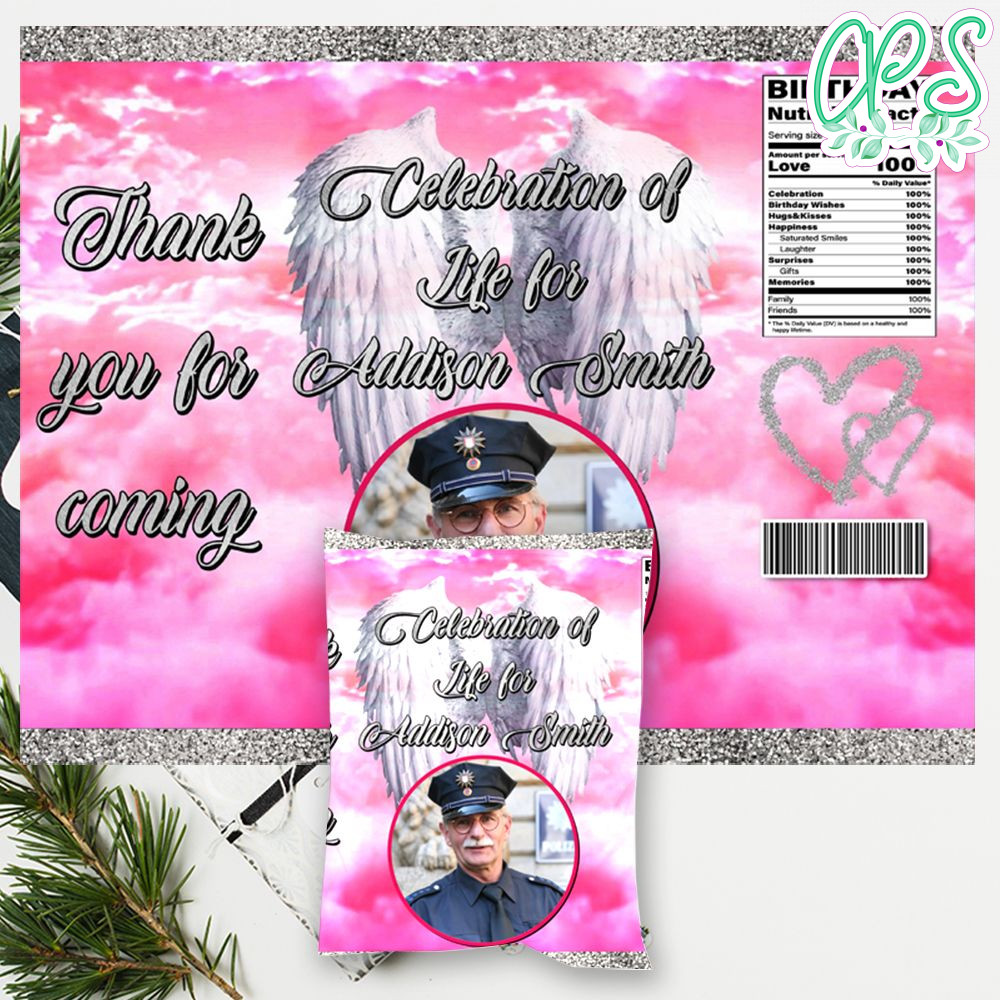 Memorial Chip Bag Digital File Printable DIY | CustomPartyShirts