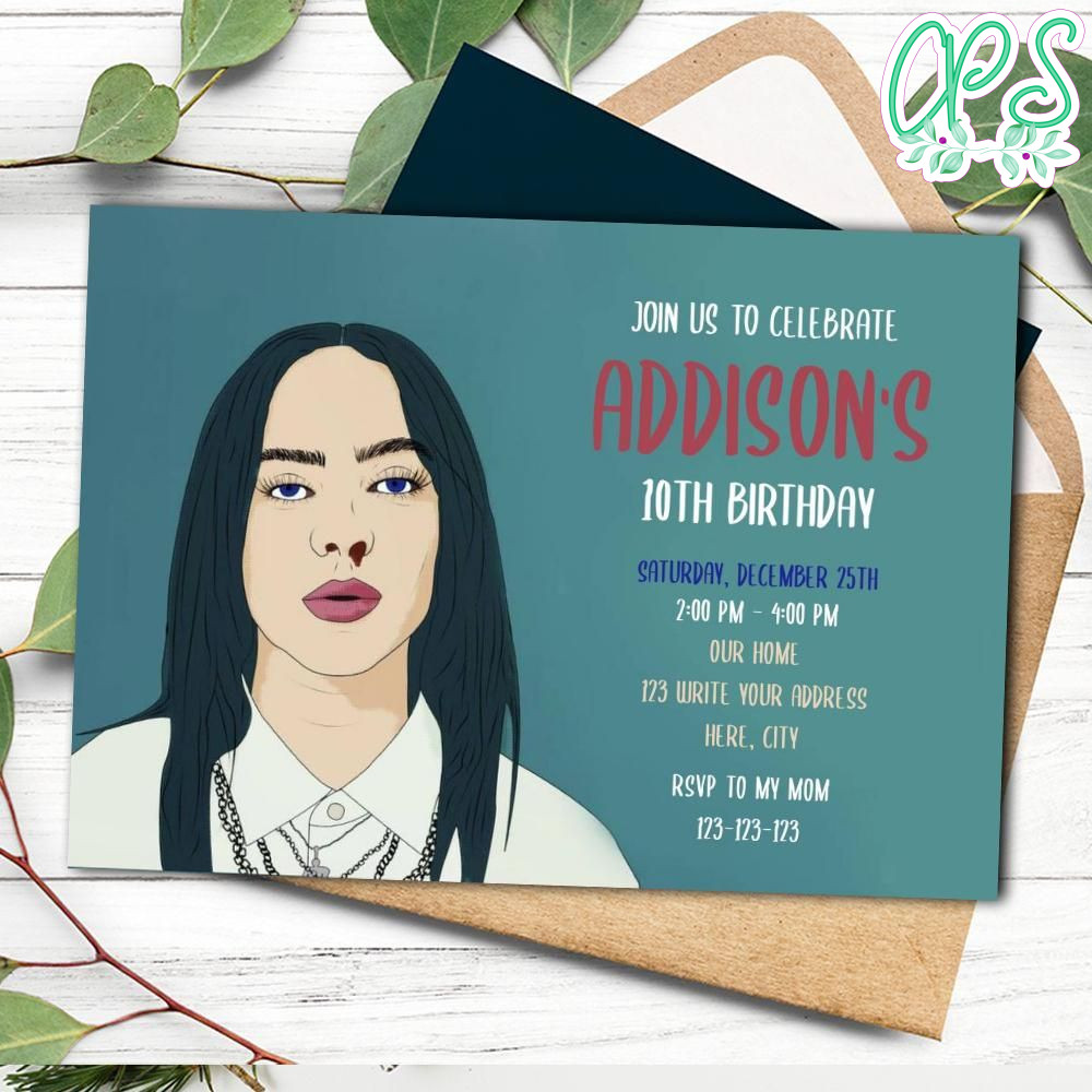 billie-eilish-birthday-invitation-customizable-template-diy