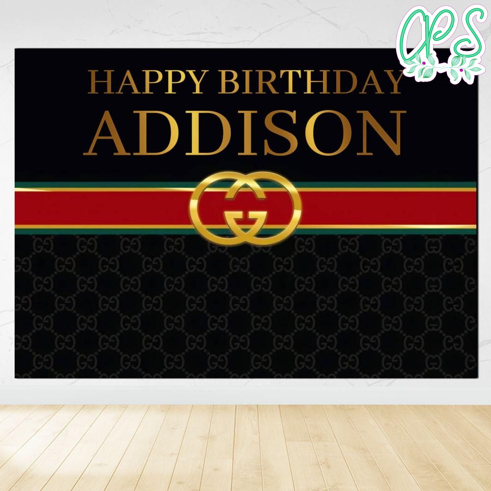 Printable Gucci Backdrop Digital File DIY | CustomPartyShirts