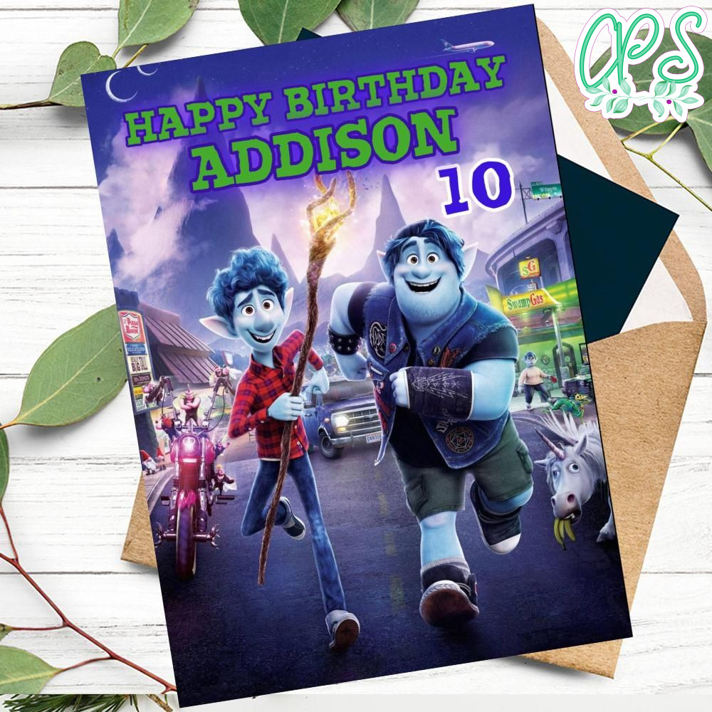 Onward 2020 Birthday Card for Your kids to Print at Home ...