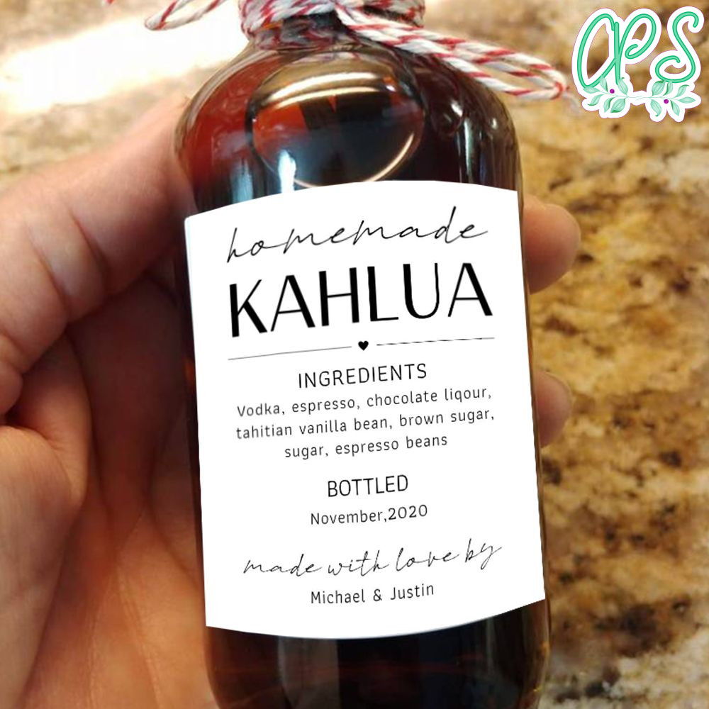 Printable Homemade Kahlua Label Digital File | CustomPartyShirts