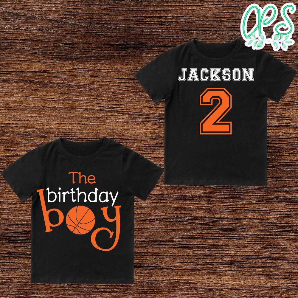Printable Basketball Birthday Boy Shirt Template Digital File 