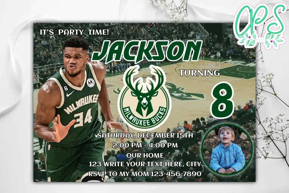 Milwaukee Bucks Birthday Invites Template to Print at Home DIY ...