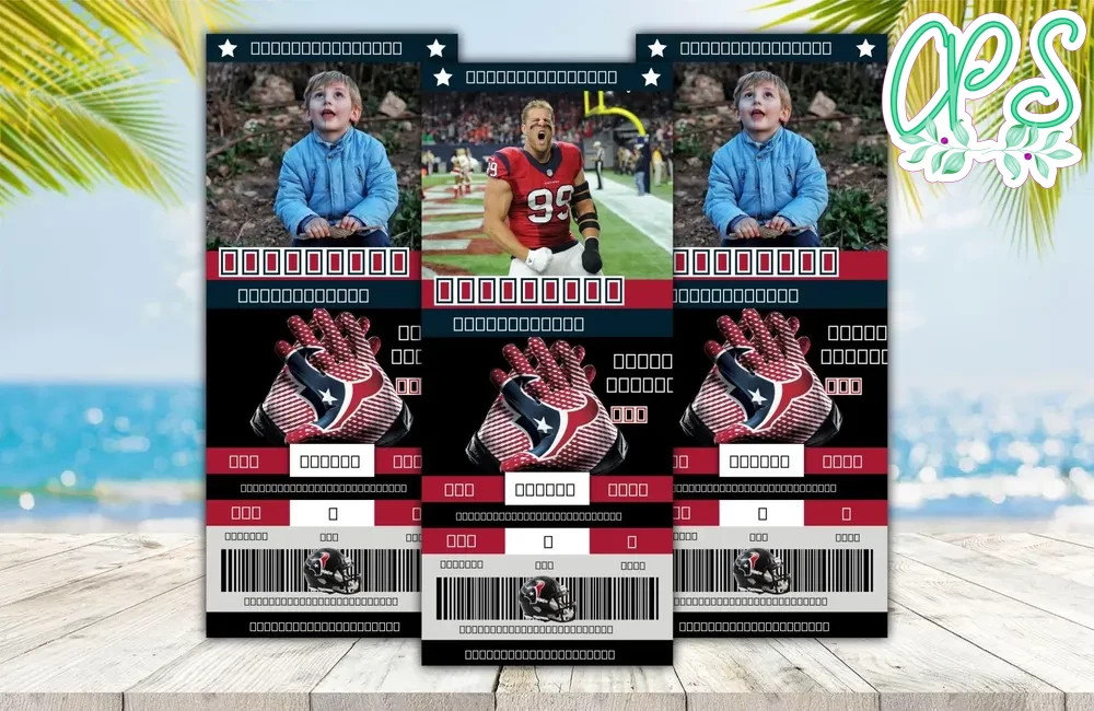 Houston Texans Ticket Birthday Editable Template Instant Download ...