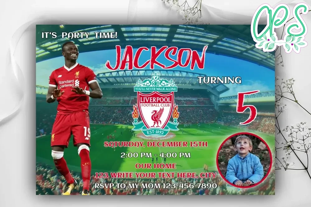 Liverpool Birthday Flyer Digital File | CustomPartyShirts