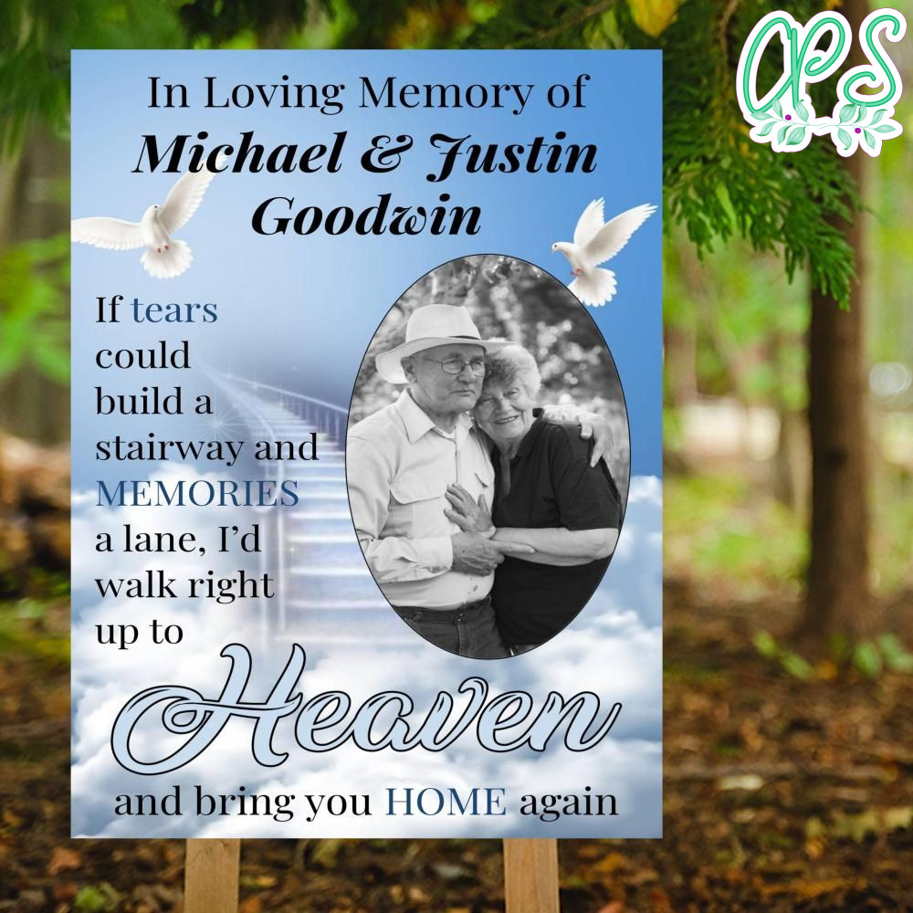 In Loving Memory Yard Sign Digital File Template DIY | CustomPartyShirts