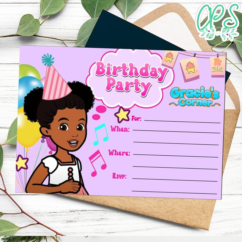 Gracie s Corner Fill In Blank Invitation Customizable Template 