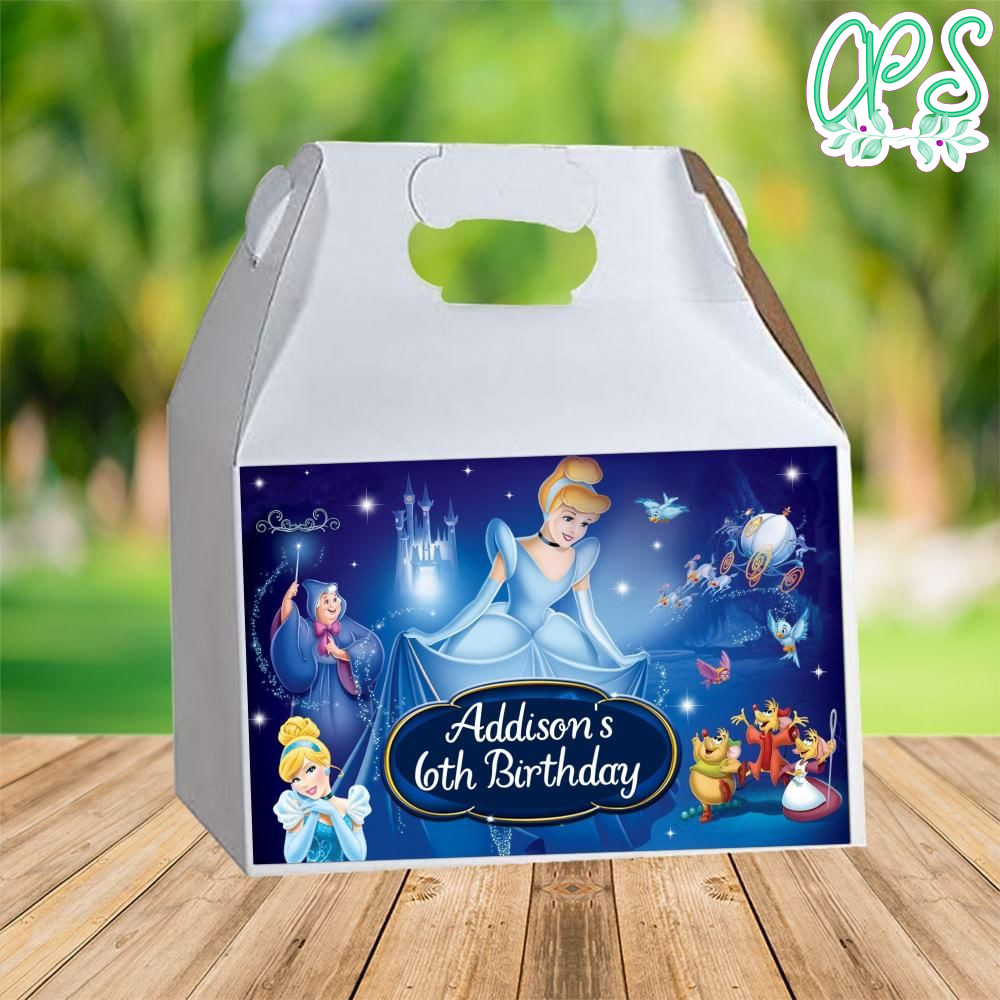 Cinderella Gable Box Digital File Printable DIY | CustomPartyShirts