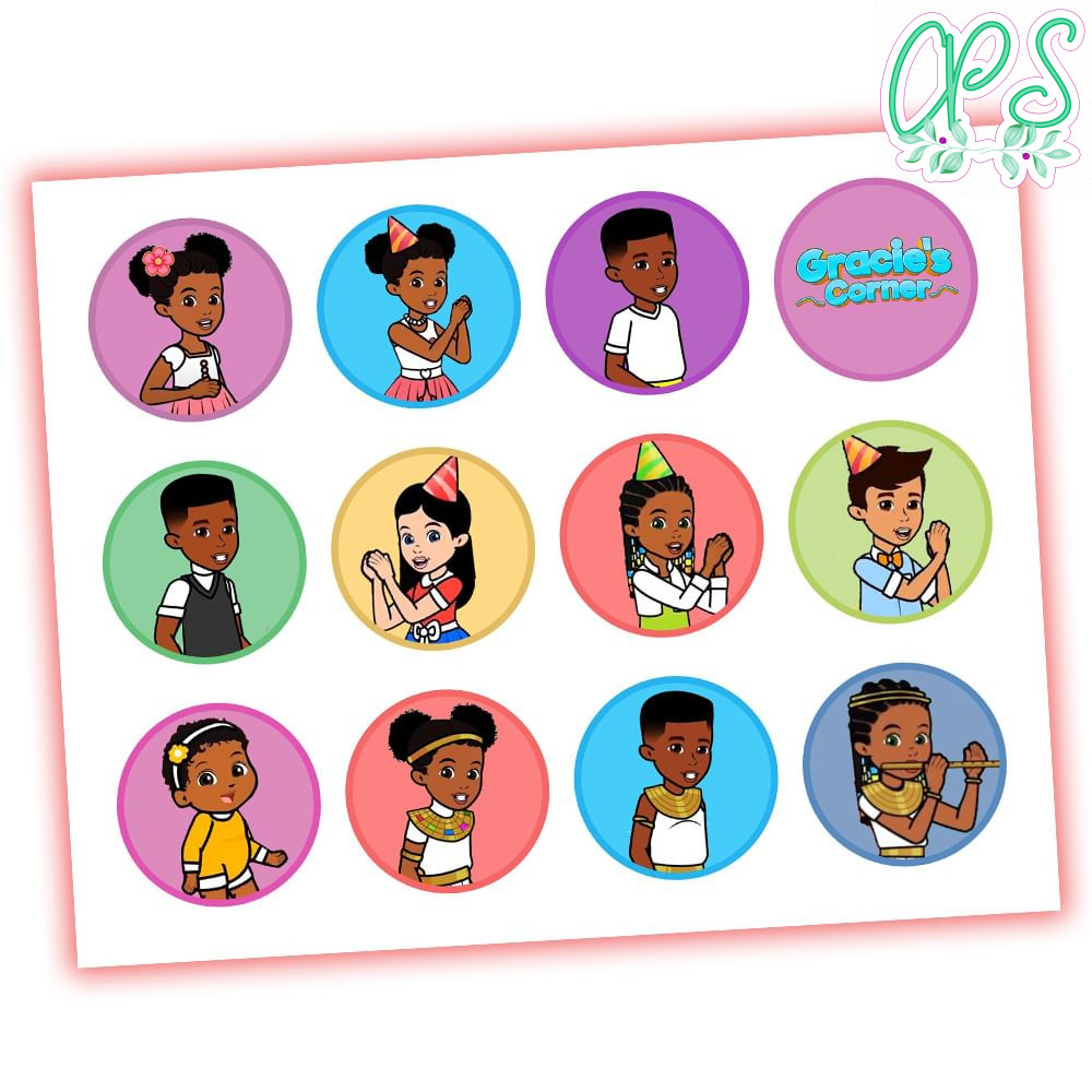 Gracies Corner Cupcake Toppers Template Printable DIY 