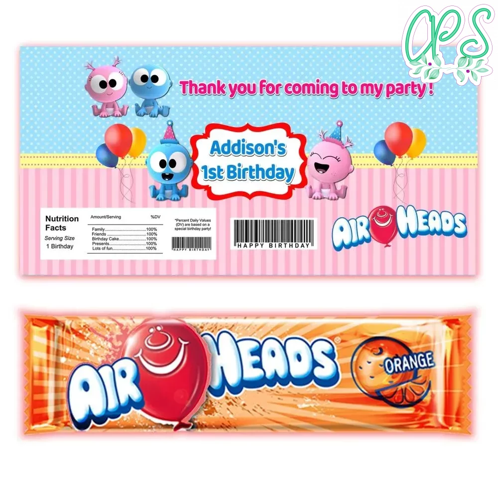 Gaa Gaa And Goo Goo Airhead Candy Wrapper Template Printable ...