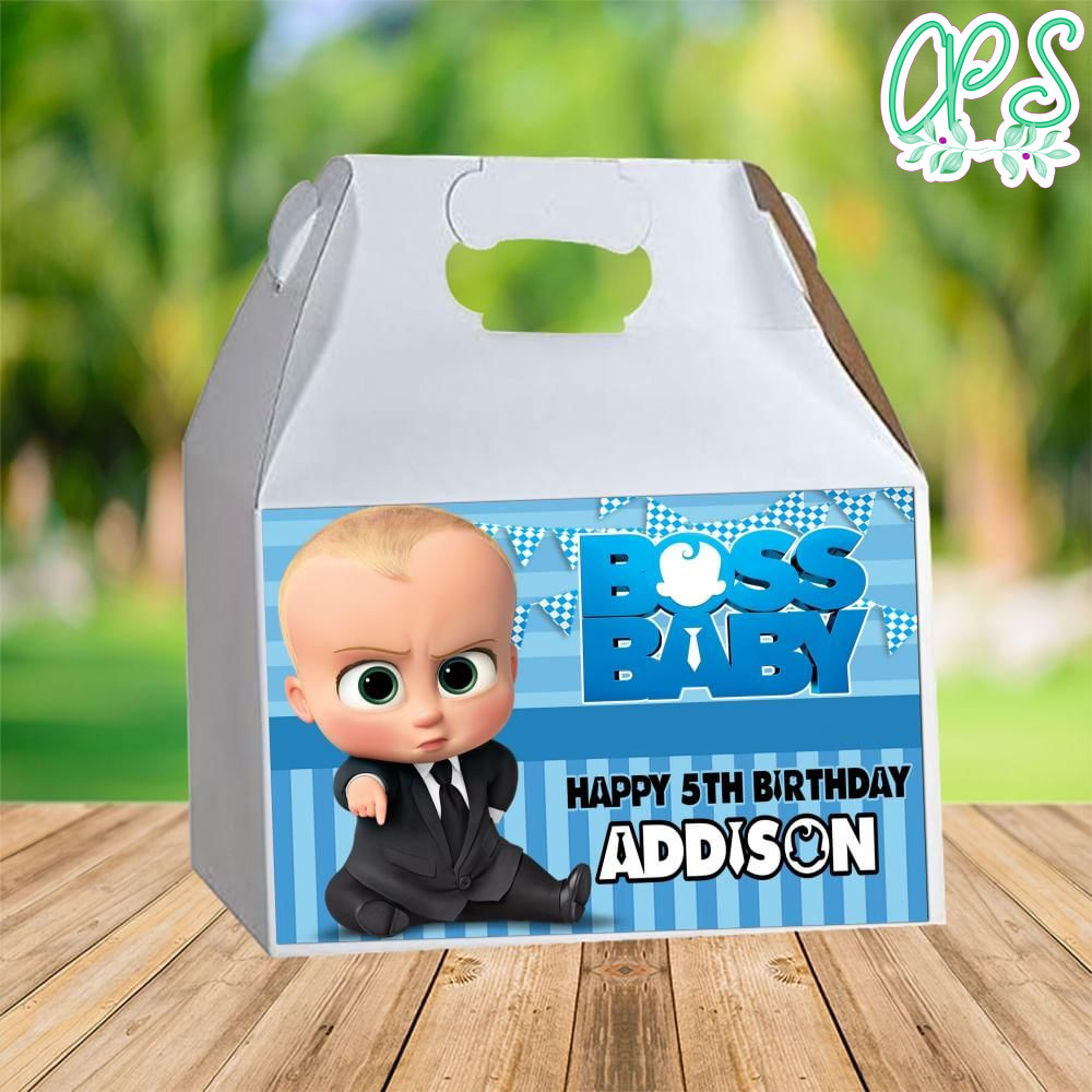 Boss Baby Gable Box Digital File Printable DIY | CustomPartyShirts