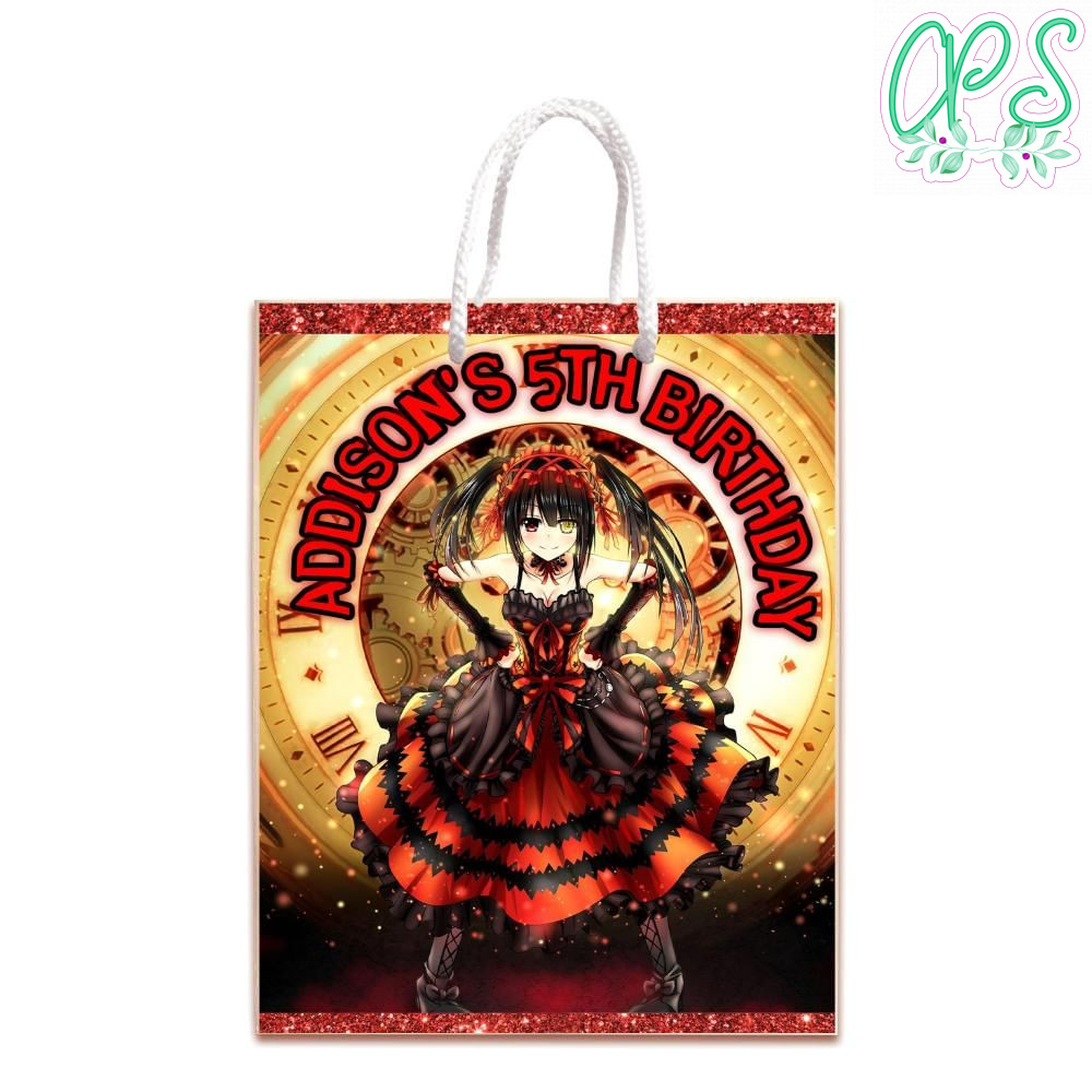 Kurumi Tokisaki Gift Bag Label Template Printable DIY | CustomPartyShirts