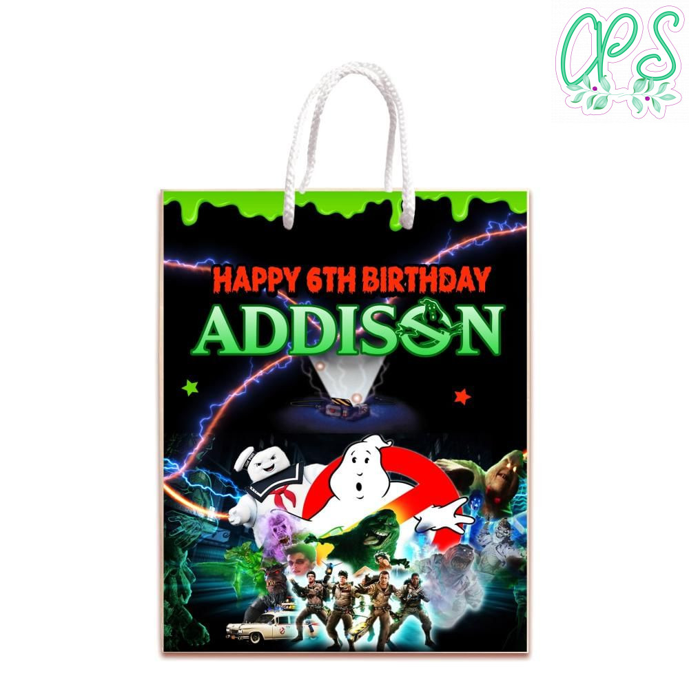 Ghostbusters Gift Bag Label Template Printable DIY | Partyinvitedesign