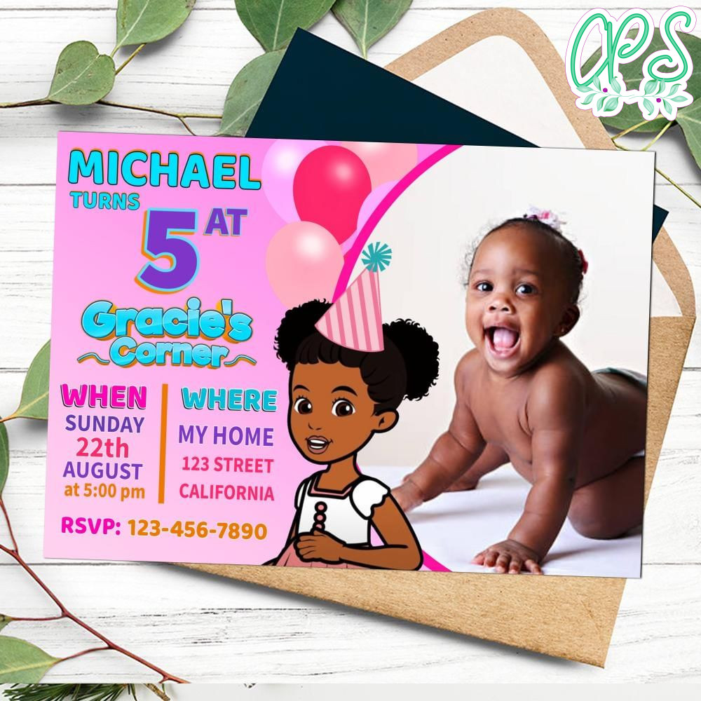 Gracie s Corner Invitation Template Free