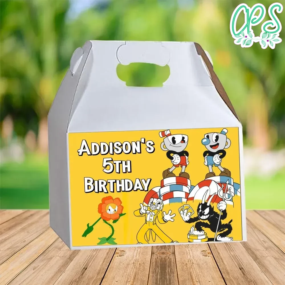 Cuphead Gable Box Digital File Printable DIY | CustomPartyShirts