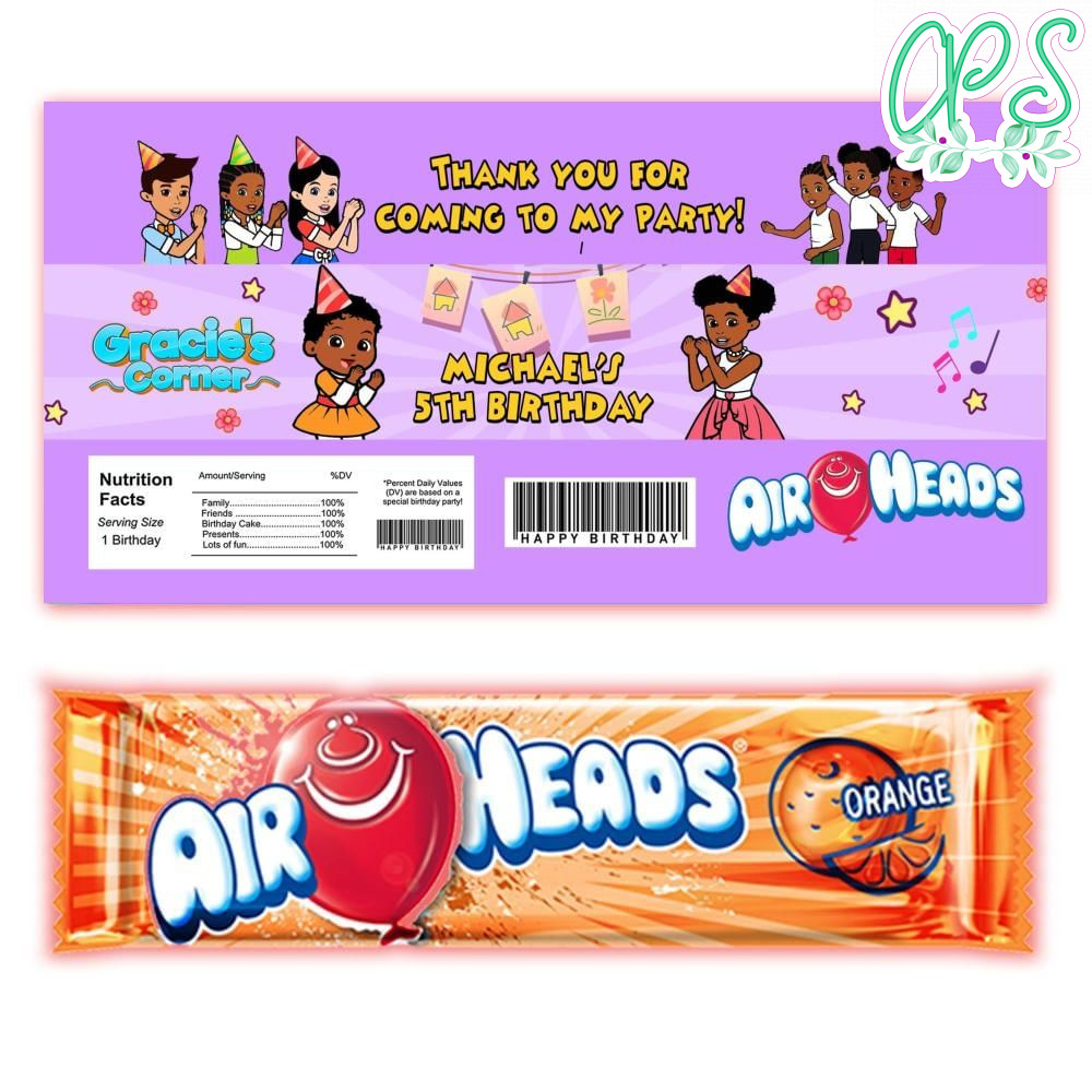 Gracie's Corner Airhead Candy Wrapper Template Printable ...