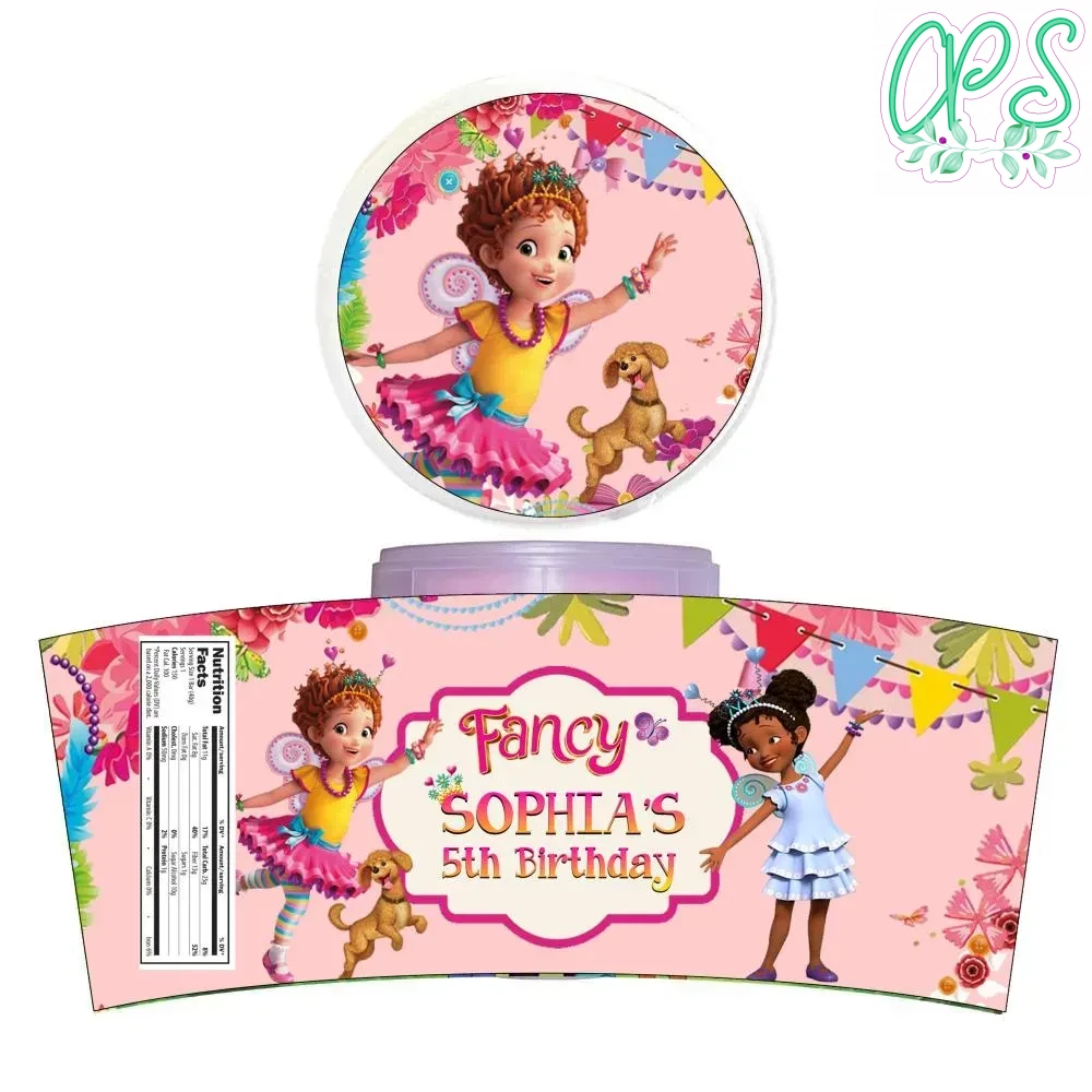 Fancy Nancy Cotton Candy Label Template | CustomPartyShirts