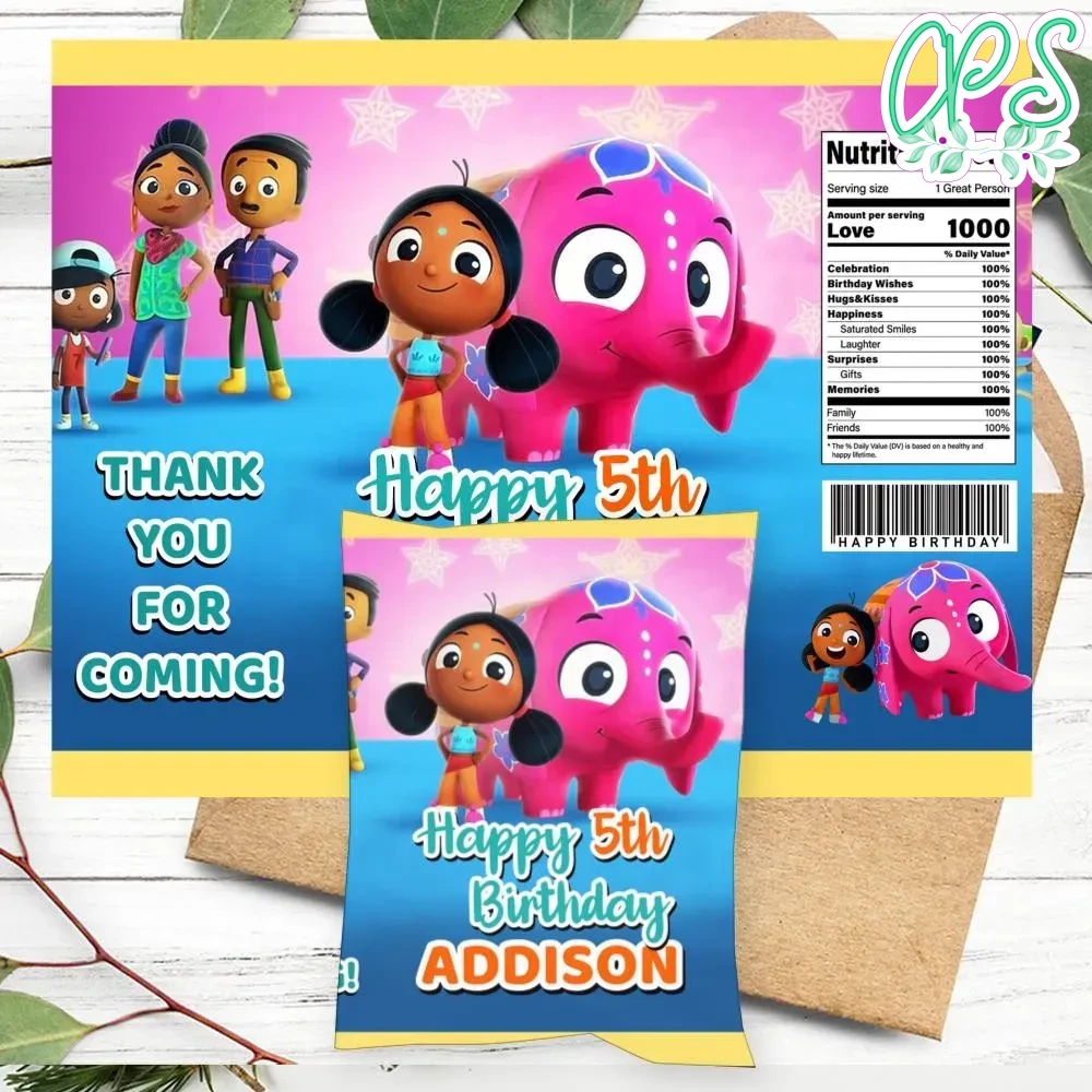 Deepa & Anoop Birthday Party Chip Bag Digital File DIY | CustomPartyShirts
