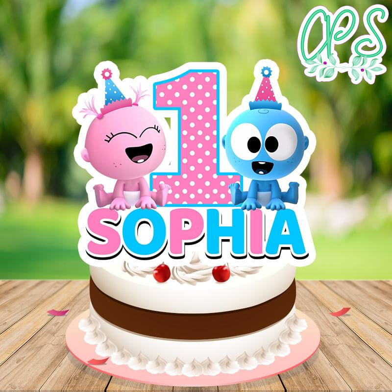 Gaa Gaa And Goo Goo Birthday Cake Topper Template Printable ...