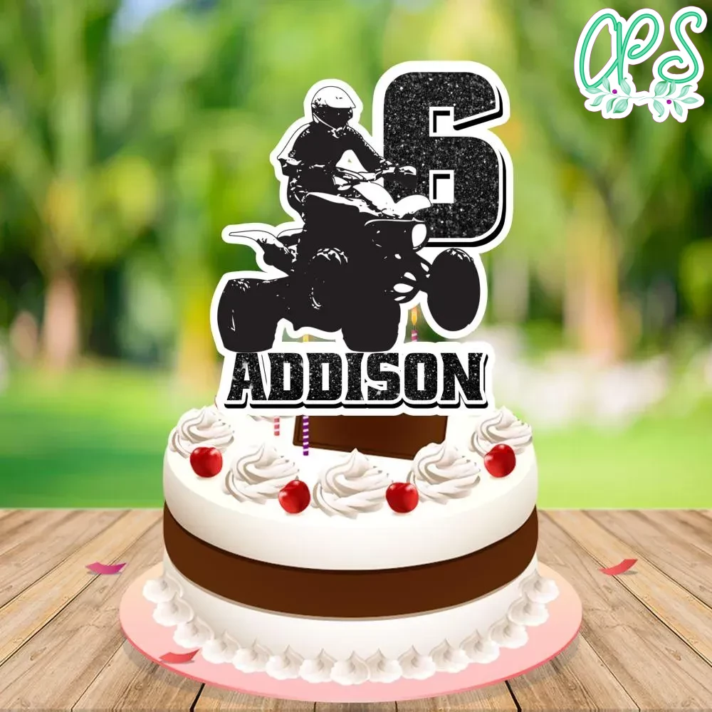 Atv Birthday Cake Topper Template Printable | CustomPartyShirts