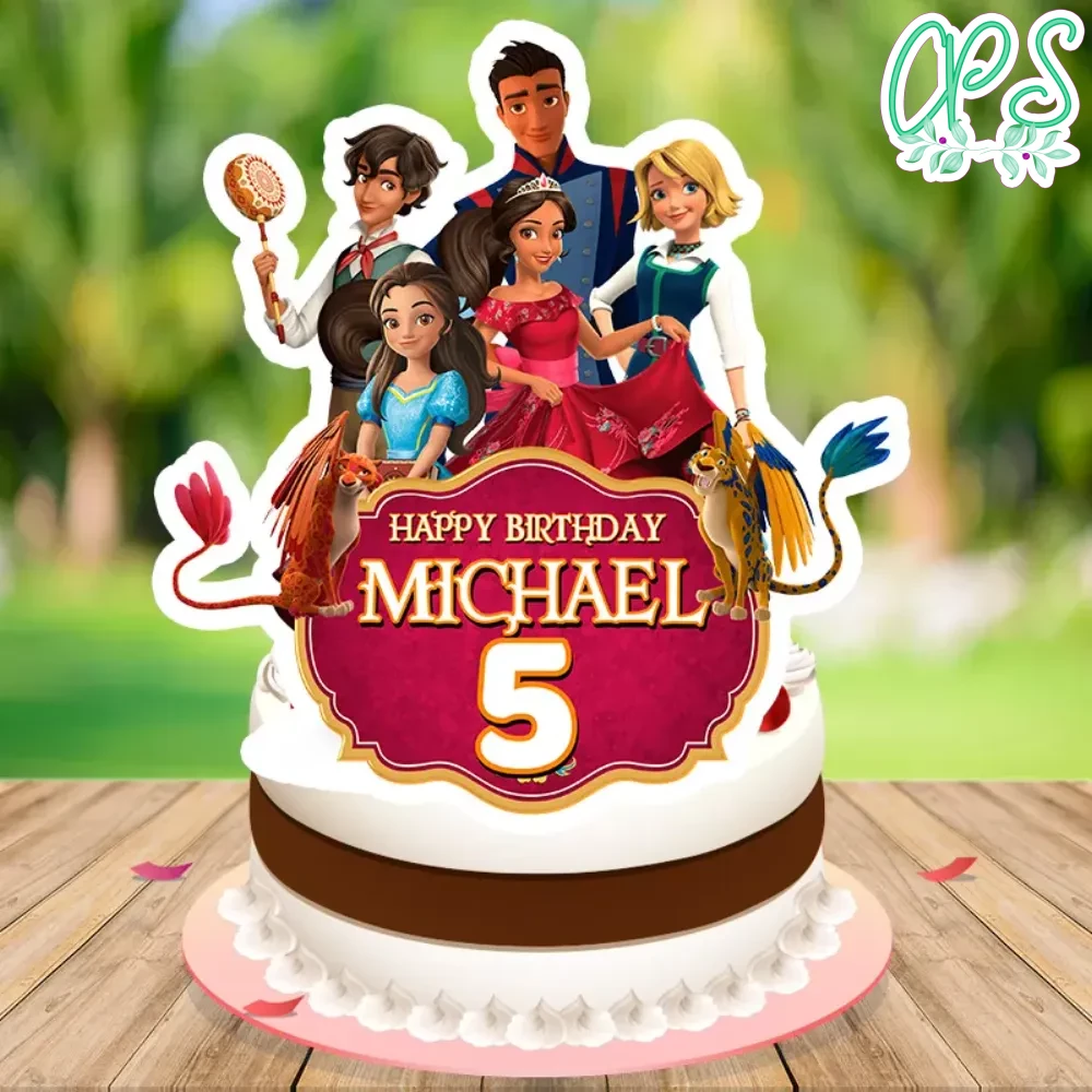 Elena of Avalor Birthday Cake Topper Template Printable | CustomPartyShirts