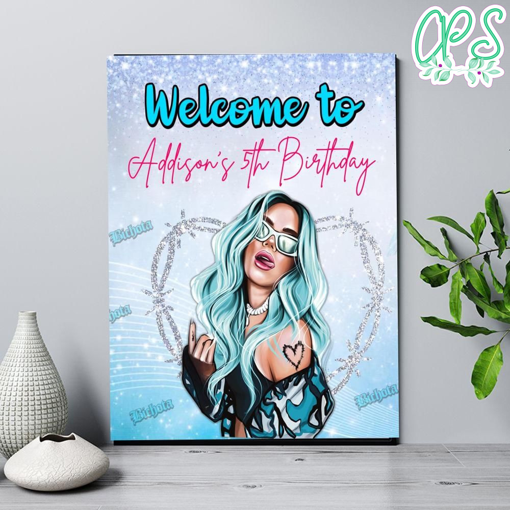 Karol G Birthday Welcome Sign Digital File Printable DIY ...