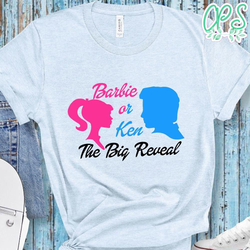 Barbie Gender Reveal PNG file template | CustomPartyShirts