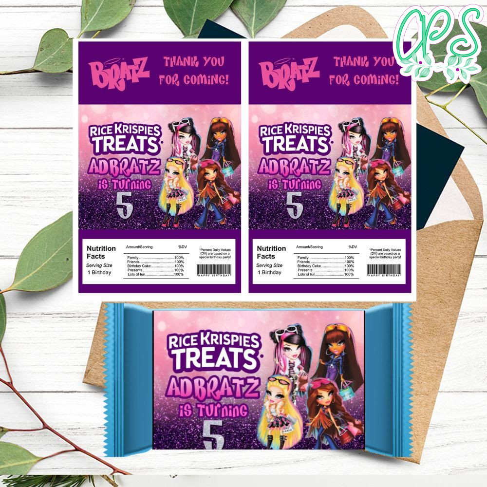 Bratz Rice Krispies Treats Template Printable | CustomPartyShirts