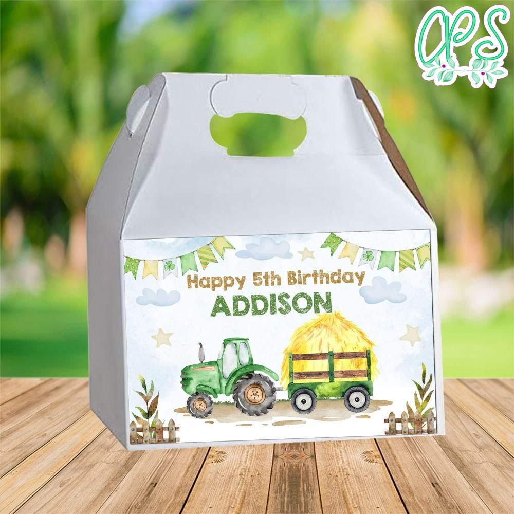 Tractor Gable Box Digital File Printable DIY | CustomPartyShirts
