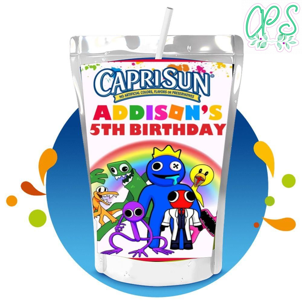 Rainbow Friends Roblox Capri Sun Birthday Digital File Printable ...