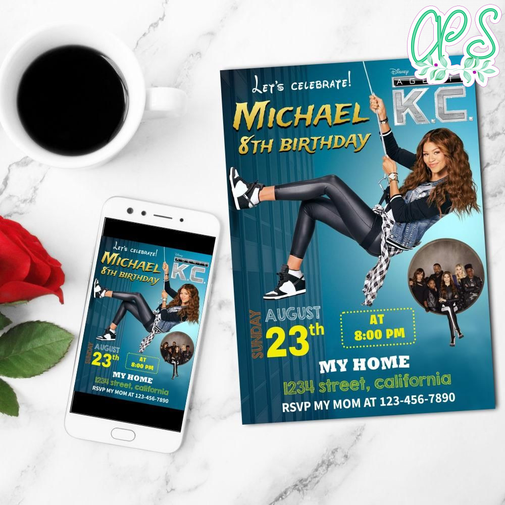 K.c undercover Invitation Customizable Template DIY | CustomPartyShirts