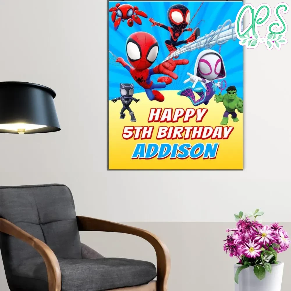 Spidey And His Amazing Birthday Welcome Sign Digital File Printable DIY ...