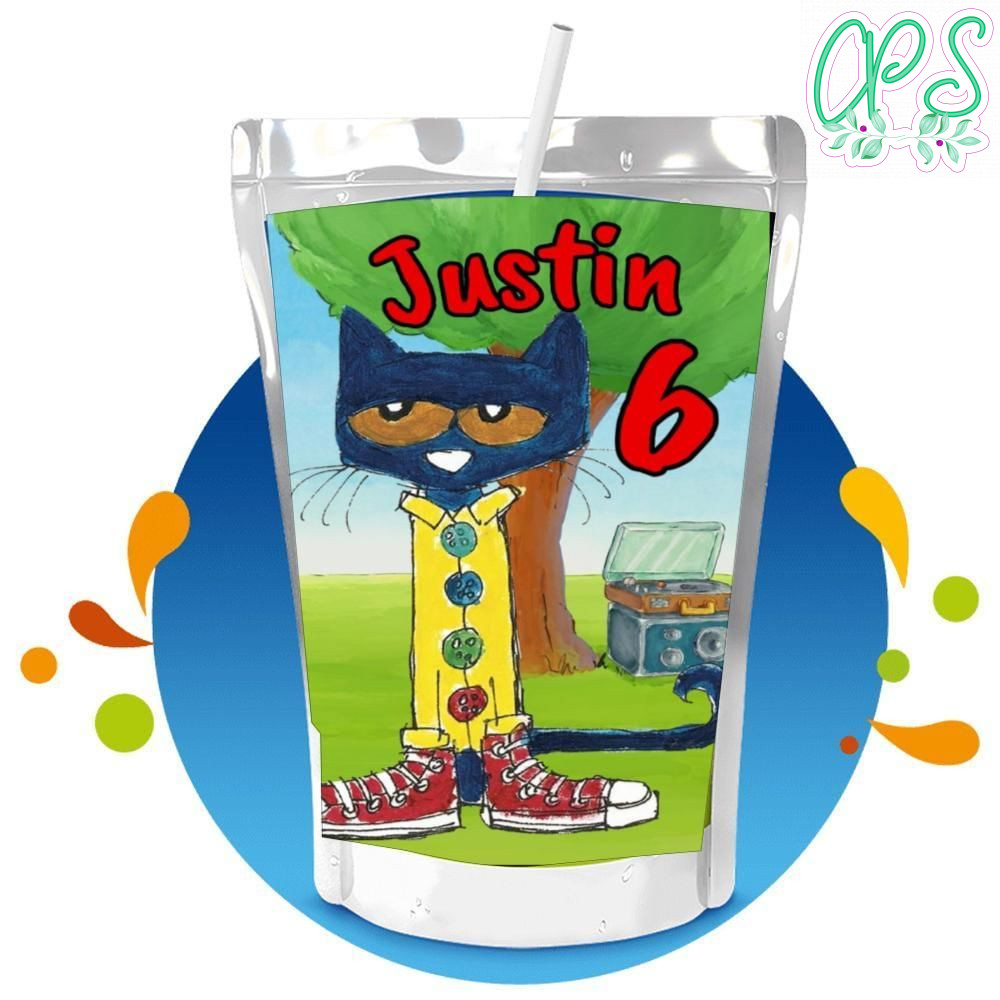 Pete the cat Capri Sun Birthday Digital File Printable ...