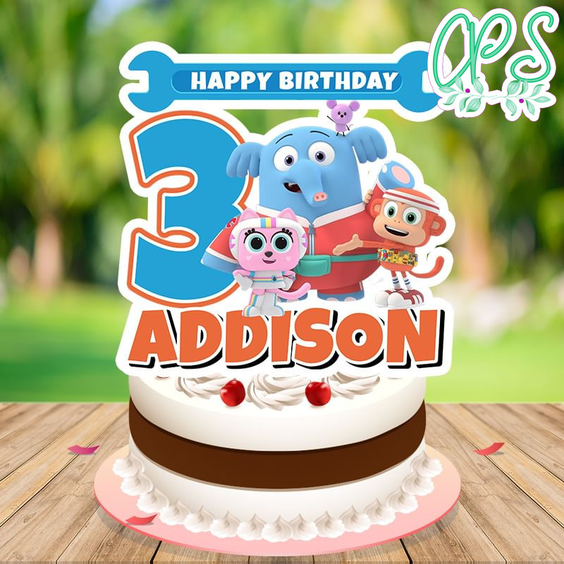 Chico bon bon Birthday Cake Topper Template Printable | CustomPartyShirts