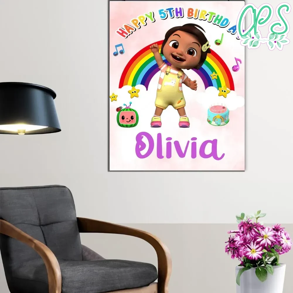 Nina Cocomelon Birthday Welcome Sign Digital File Printable DIY ...