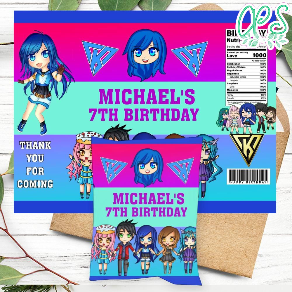 Itsfunneh Birthday Chip Bag Digital File Printable | CustomPartyShirts