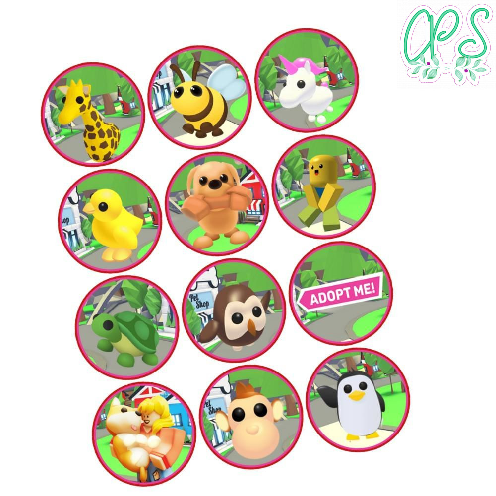 Adopt Me Cupcake Toppers Template Printable Instant Download ...
