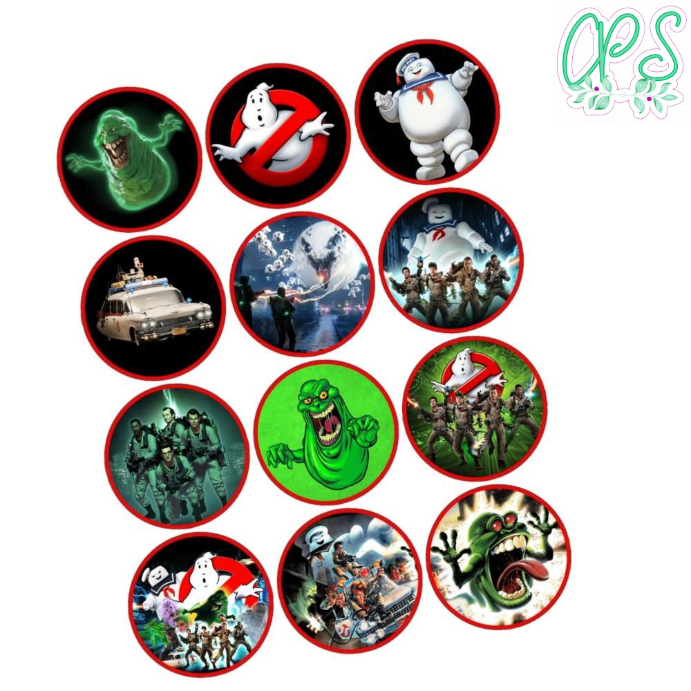 Ghostbusters Cupcake Toppers Template Printable Instant Download ...