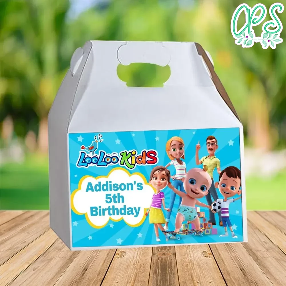 Looloo Kids Gable Box Digital File Printable DIY | CustomPartyShirts