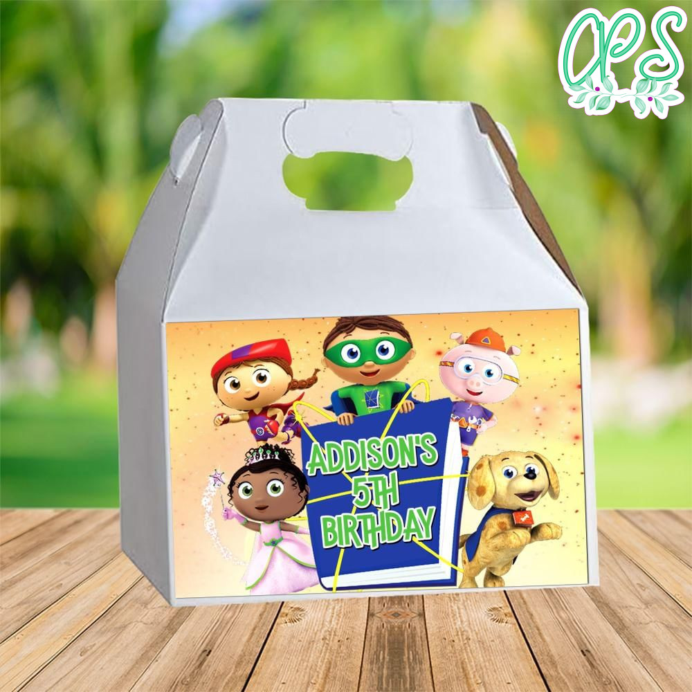 Super Why Wyatt Gable Box Digital File Printable DIY | CustomPartyShirts
