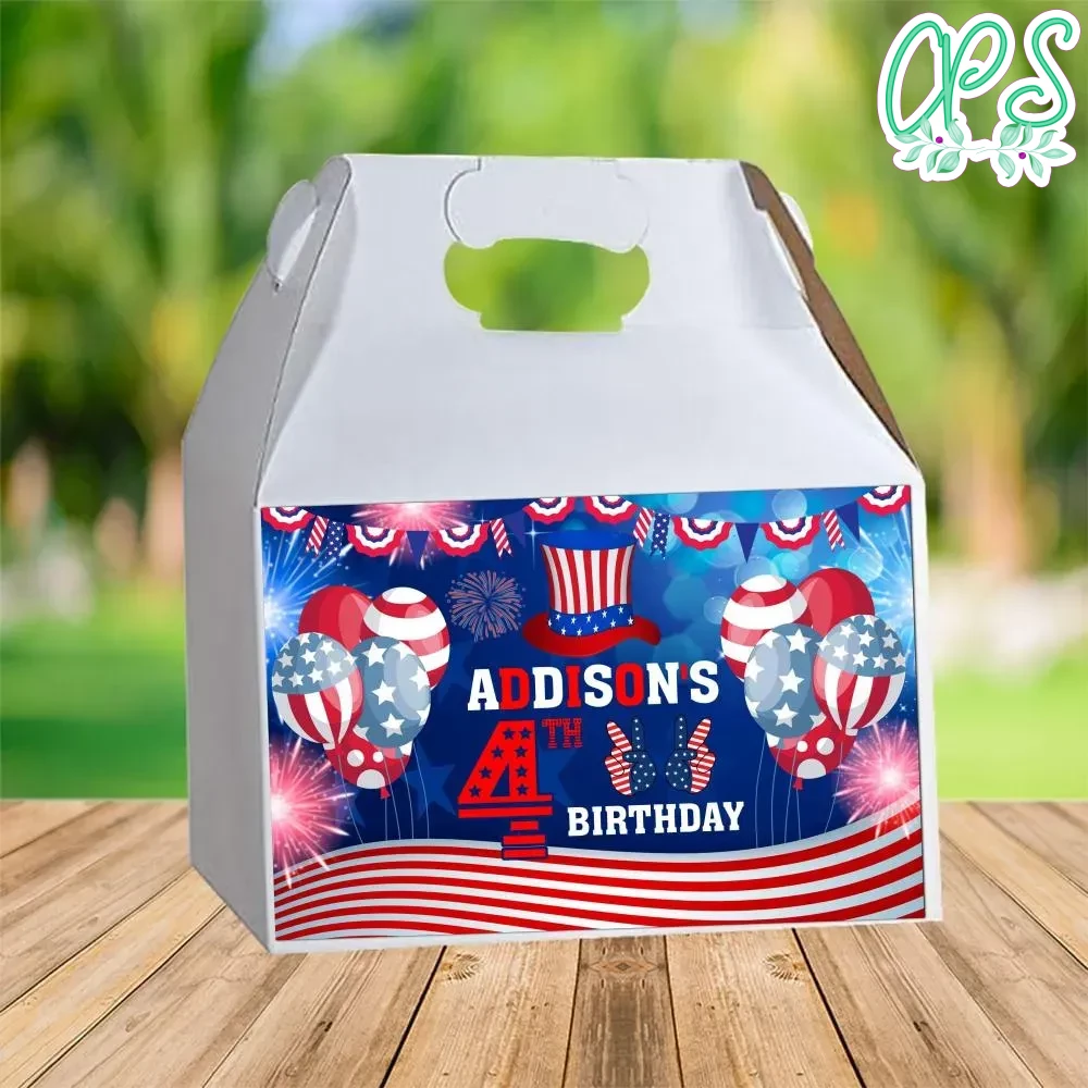 4th Of July Gable Box Digital File Printable DIY | CustomPartyShirts