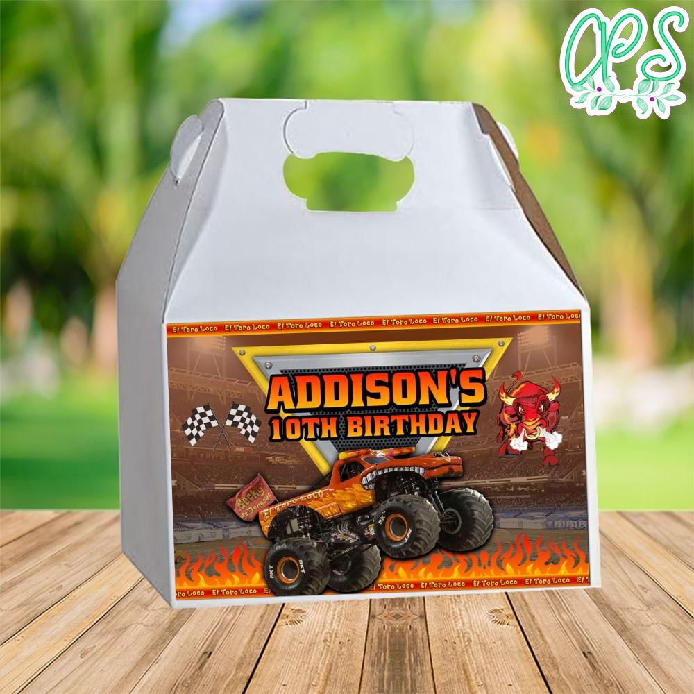 El Toro Loco Gable Box Digital File Printable DIY | CustomPartyShirts