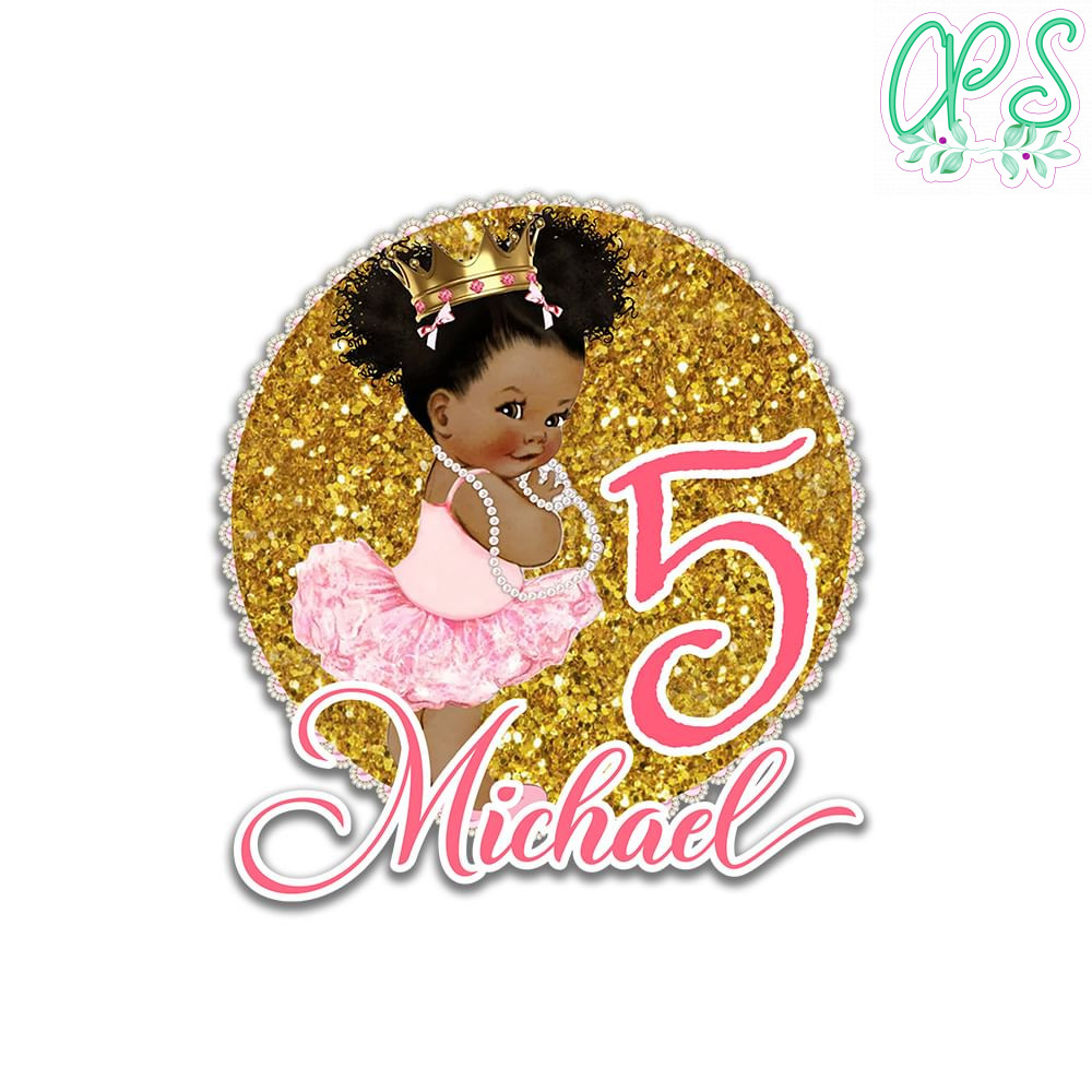 African Princess Cupcake Toppers Template Printable DIY | CustomPartyShirts