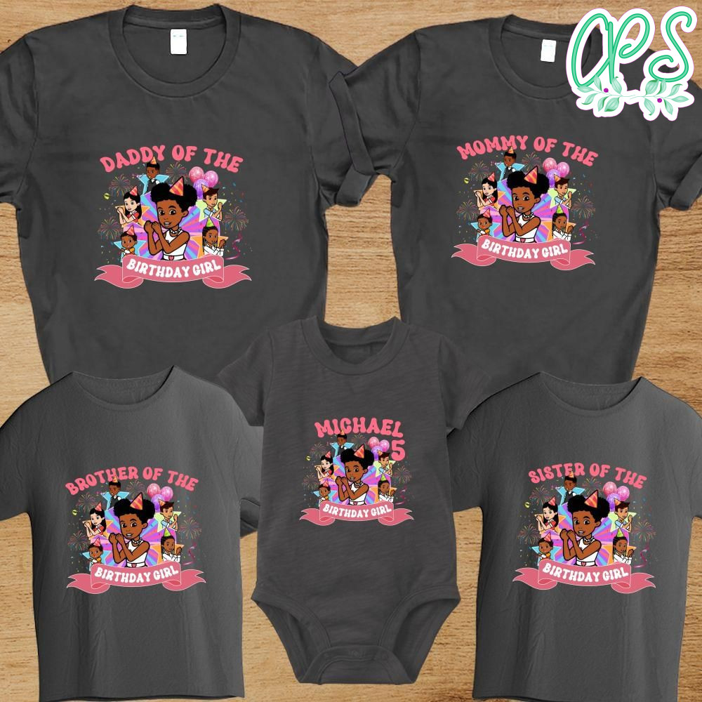 Gracie s Corner Family Birthday Girl T Shirt CustomPartyShirts Studio
